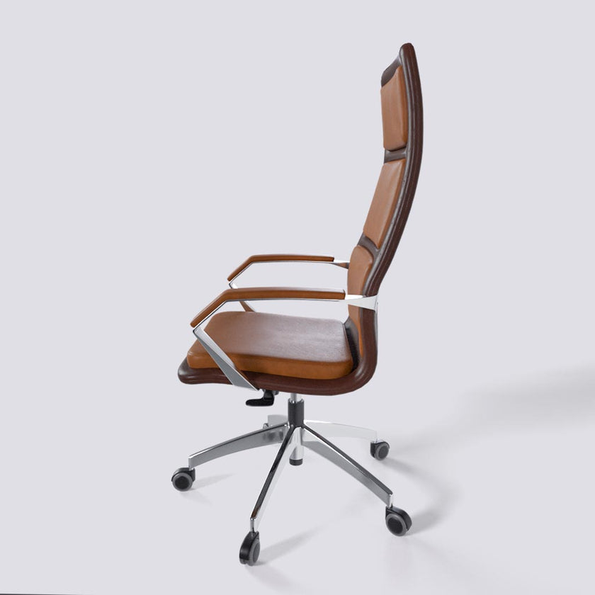 Sleek Trio Executive Office Revolving Chair | 1501 Omacme Luxe