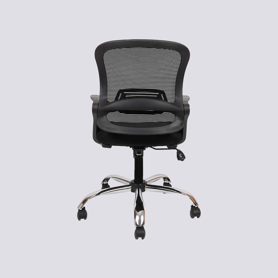 Buy Mid Back Ergonomic Net Revolving Chair 1211 In Metal Frame | Omacme ...