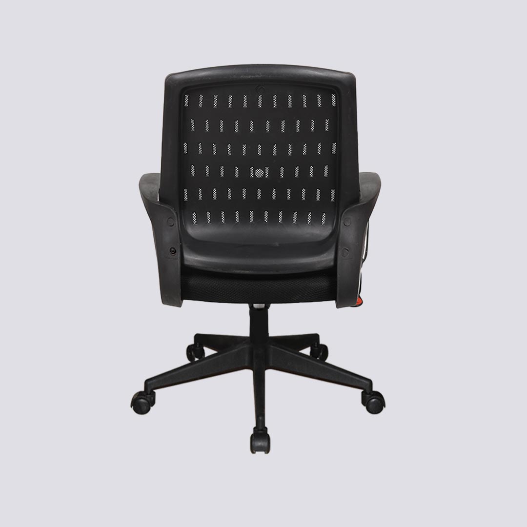 Buy Mid Back Ergonomic Net Revolving Chair 1217 In Metal Frame | Omacme ...
