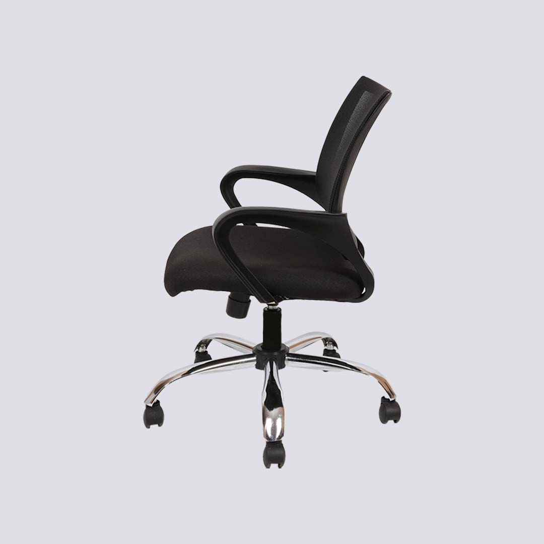 Buy Mid Back Ergonomic Net Revolving Chair 1206 In Metal Frame | Omacme ...