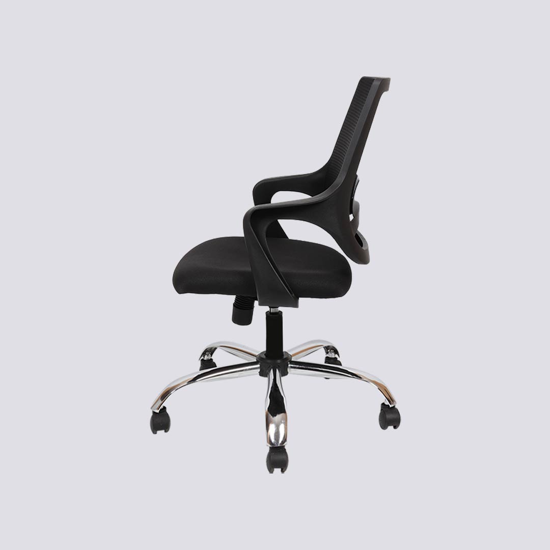 Buy Mid Back Ergonomic Net Revolving Chair 1209 In Metal Frame | Omacme ...