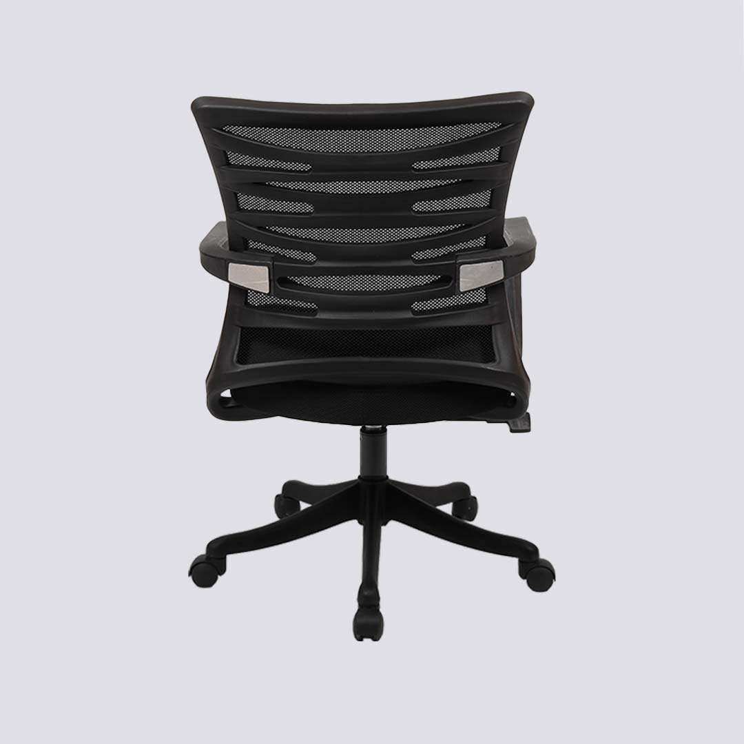 Buy Mid Back Ergonomic Net Revolving Chair 1215 In Metal Frame | Omacme ...