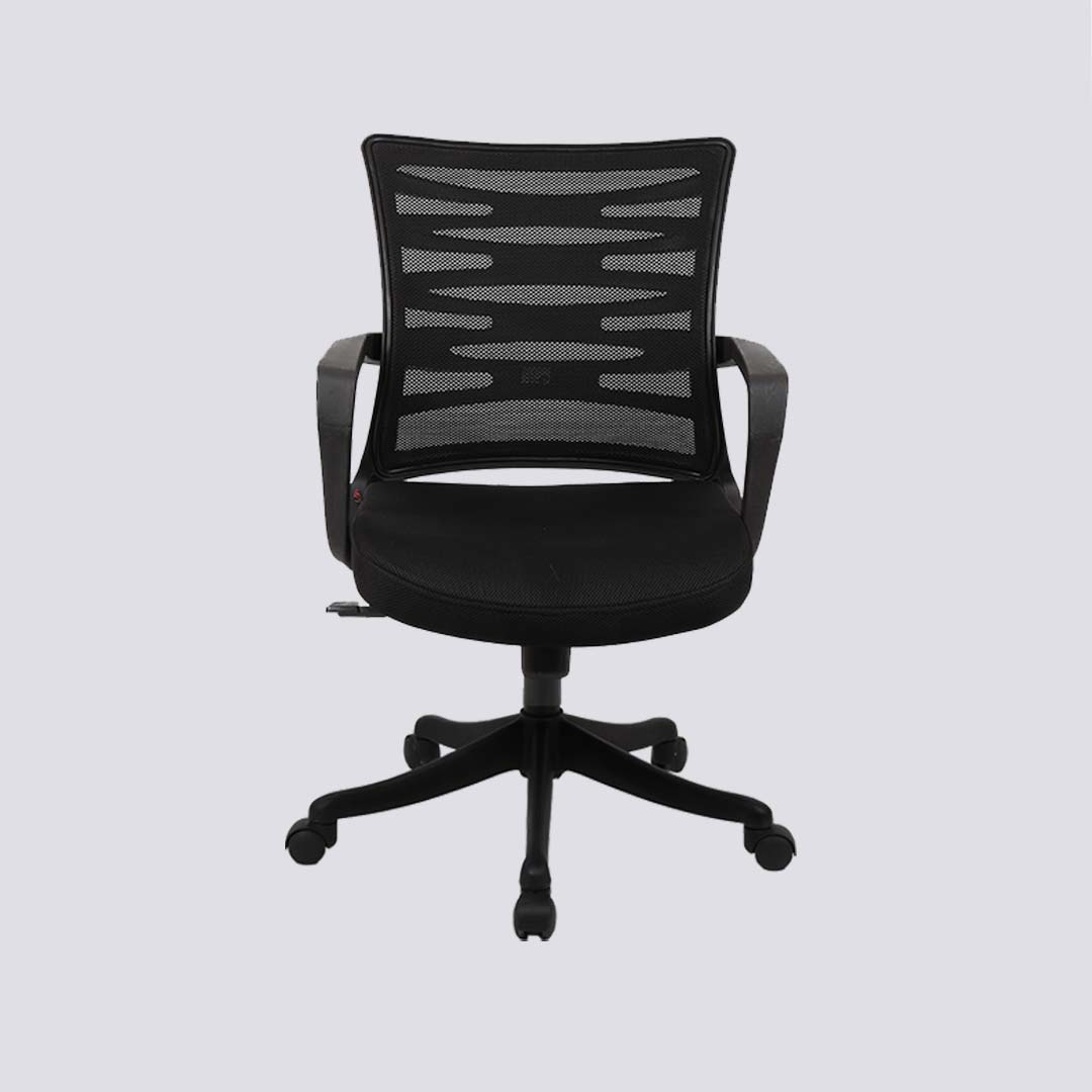 Buy Mid Back Ergonomic Net Revolving Chair 1215 In Metal Frame | Omacme ...