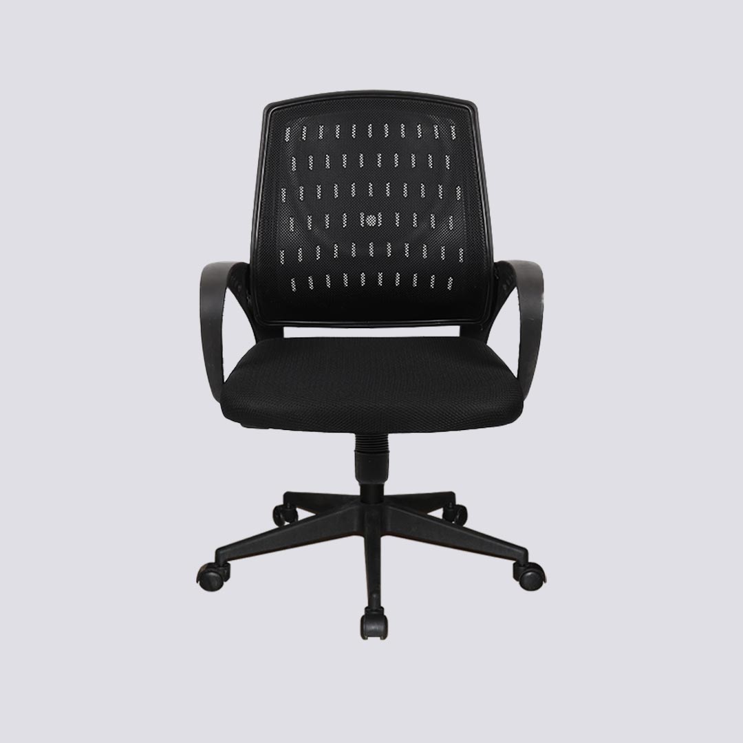 Buy Mid Back Ergonomic Net Revolving Chair 1217 In Metal Frame | Omacme ...